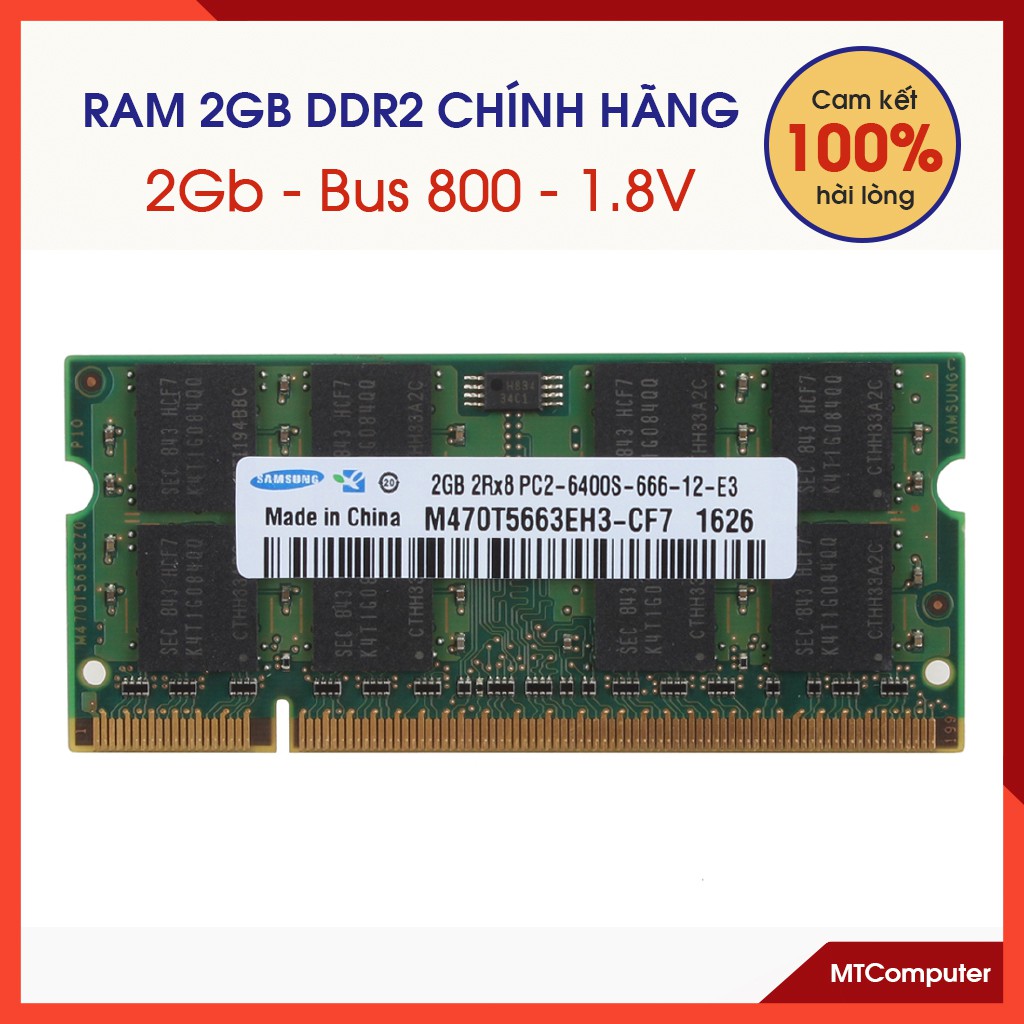 Ram Laptop 2GB DDR2 Bus 800 (Hàng Chính Hãng) | Shopee Việt Nam