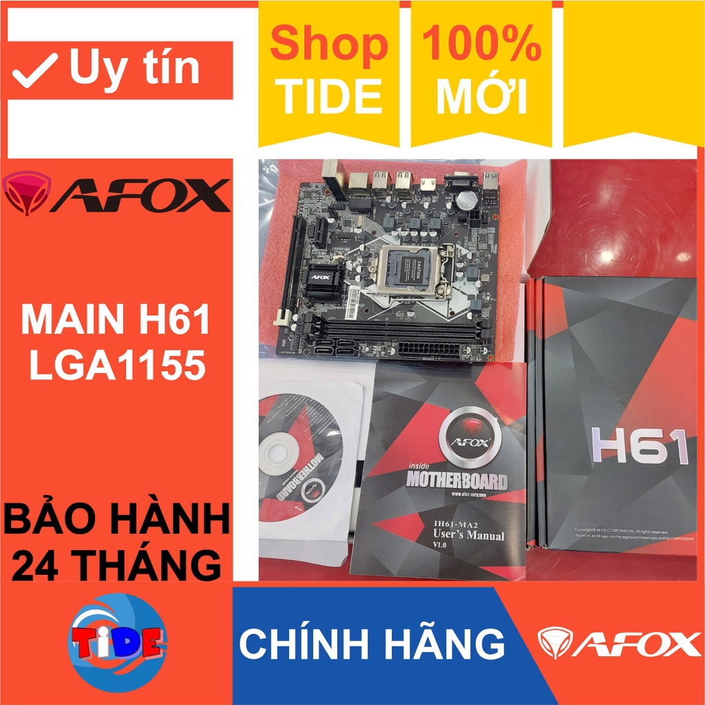 Mainboard – Bo mạch chủ - Main Afox H61 | LGA1155 – Chính hãng – Bảo ...