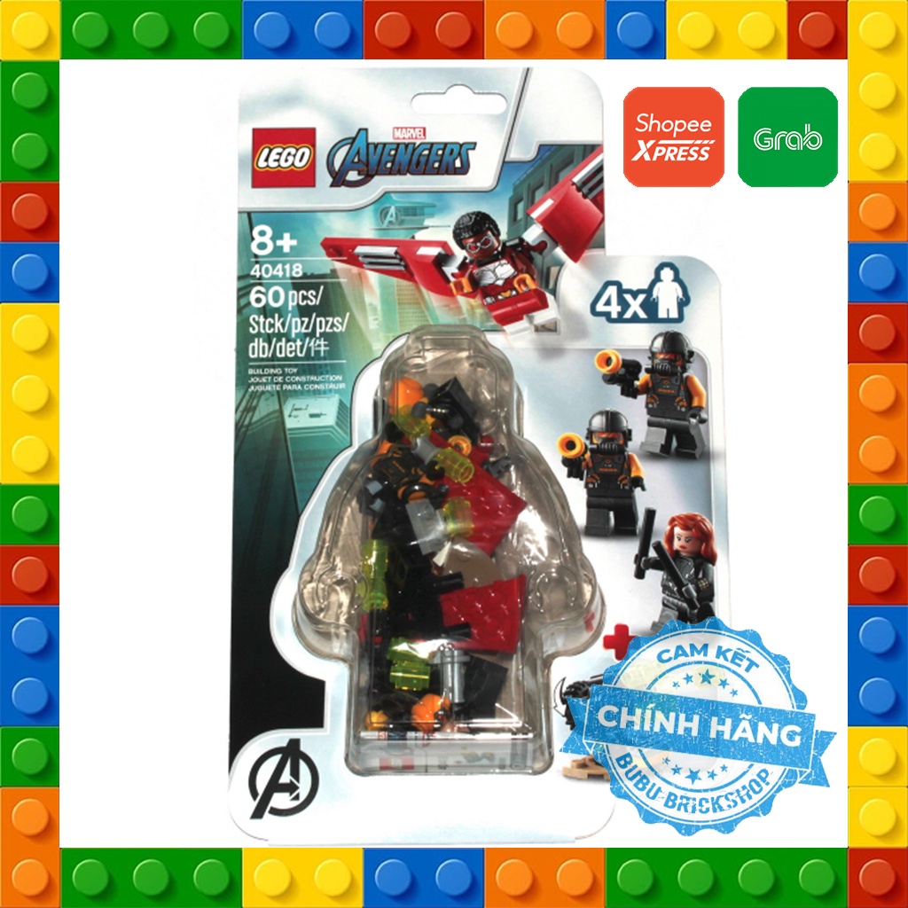 Lego Super Heroes 40418 - Falcon & Black Widow blister pack - Bộ xếp ...