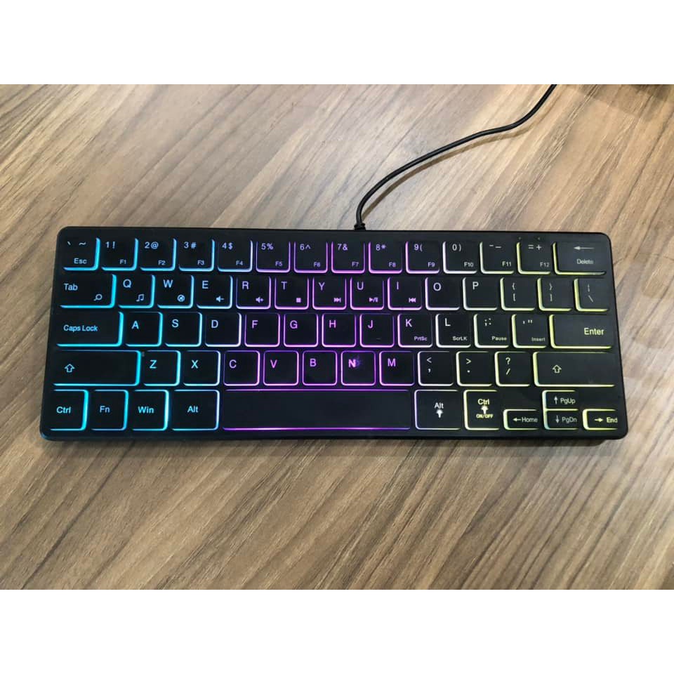 Bàn Phím MiNi GNet Gk64 Có Led Bảo Hành 12 Thàng Chính Hãng | Shopee ...