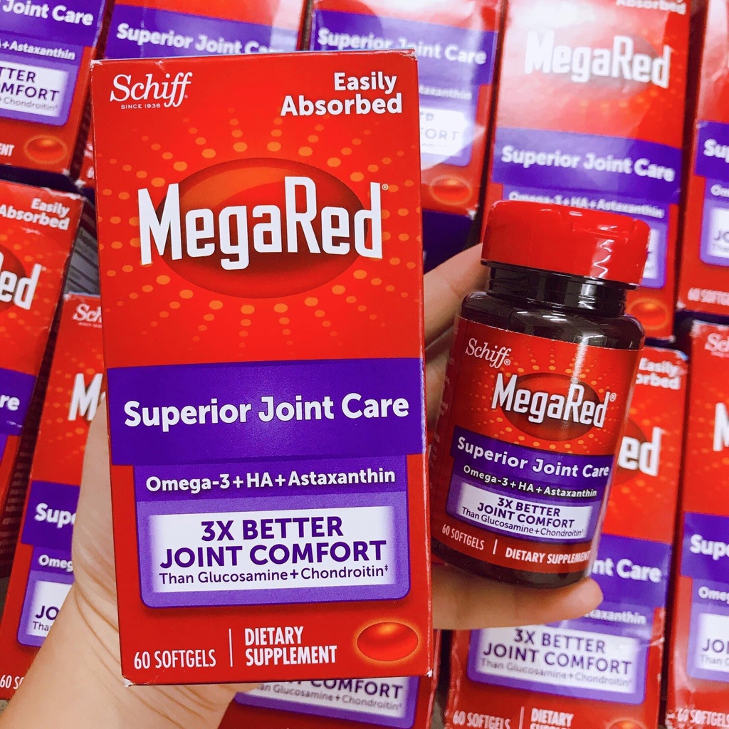 Viên uống bổ khớp xương Schiff MegaRed Joint Care 60 viên - Hàng Mỹ ...