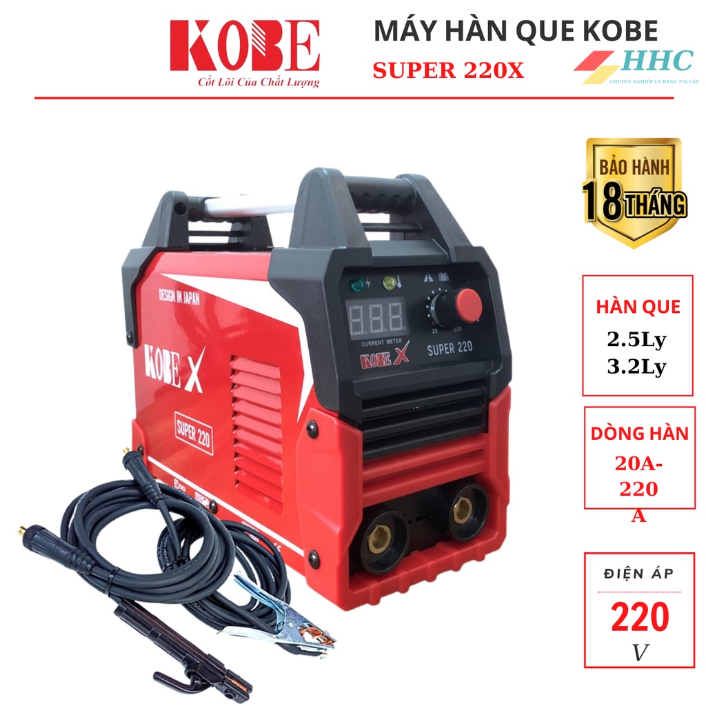 Máy hàn mini KOBE X super 220 chuyên hàn que 2,5li -3,2li cho thợ gia ...