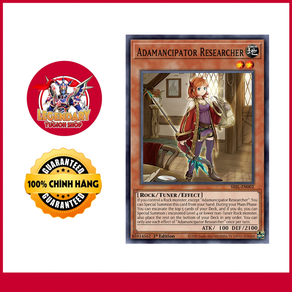 [Thẻ Bài Yugioh Chính Hãng] Adamancipator Researcher | Shopee Việt Nam