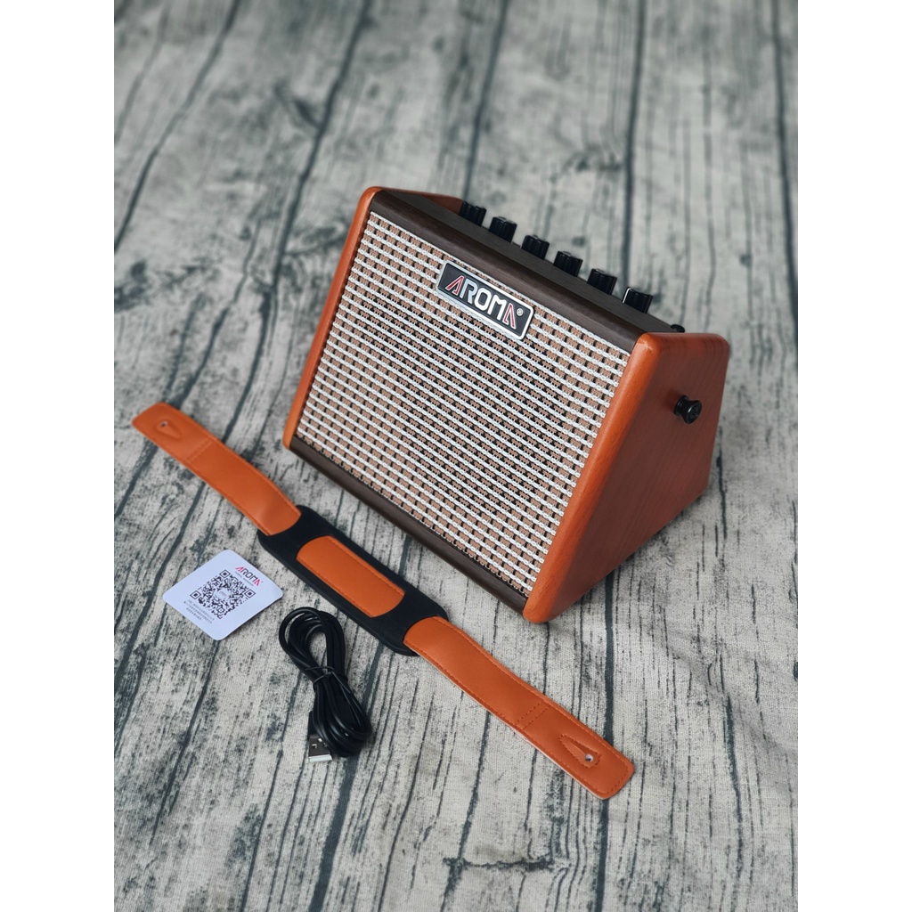 Amply guitar acoustic Aroma AG-15A kết nối được Bluetooth | Shopee Việt Nam