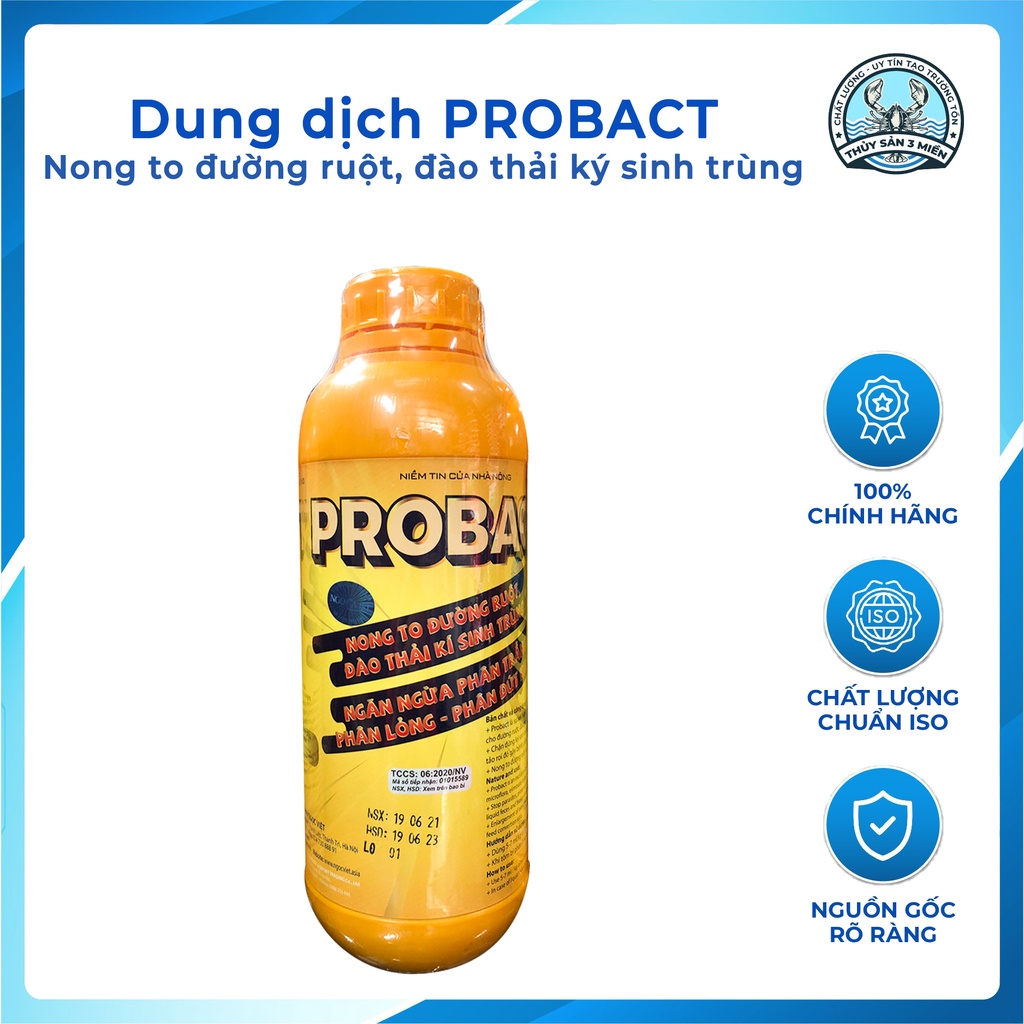 Dung dịch PROBACT nong to đường ruột, đào thải ký sinh trùng - Thủy sản ...
