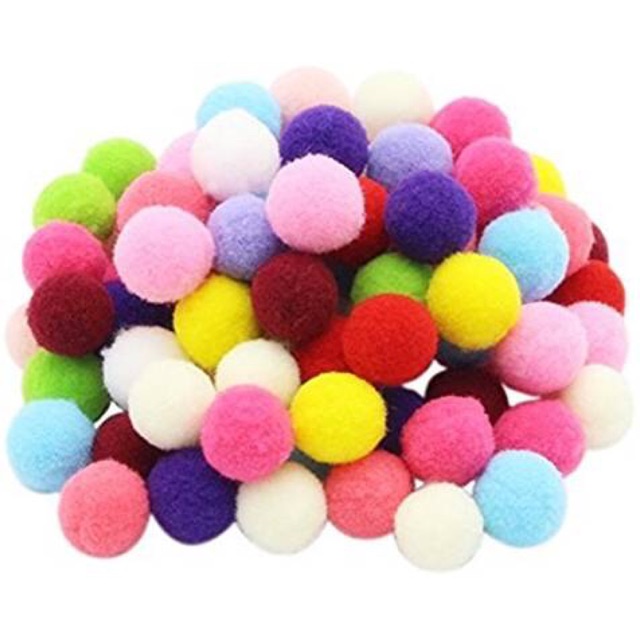 100 hạt pom pom 1cm | Shopee Việt Nam