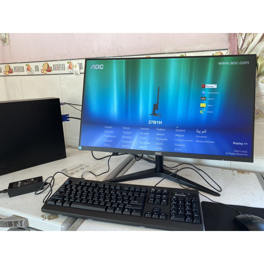 MÀN HÌNH MÁY TÍNH CŨ LCD AOC 27B1H / 74 IPS - 27 inch full HD 1920 x ...