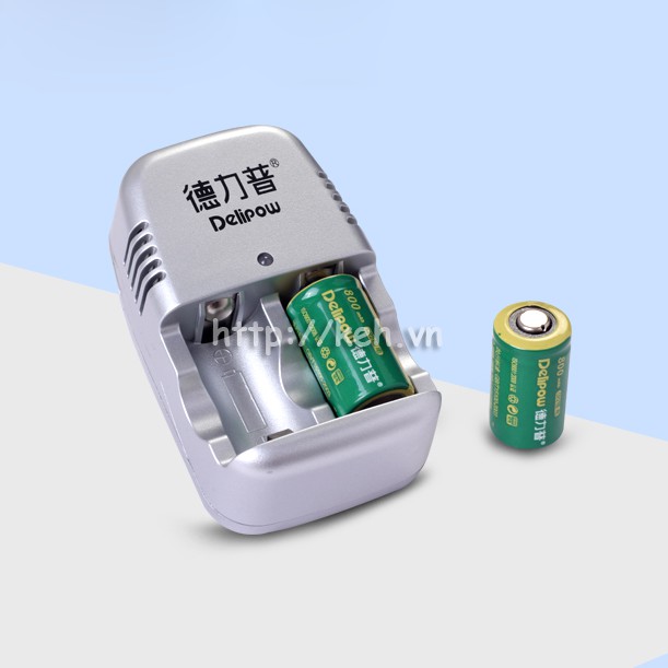Pin, sạc DeliPow CR2 3v 800mah Rechargeable cr15270 cho máy ảnh phim, máy instax mini, đèn pin ...
