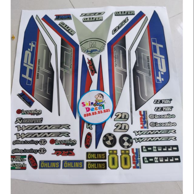 Tem xe winner hp4 crom | Shopee Việt Nam