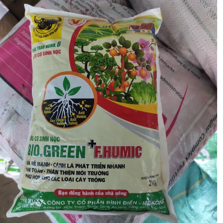 Phân bón Ra rễ cực mạnh BIO Green chứa Humic Fluvic không mùi - gói 2kg ...