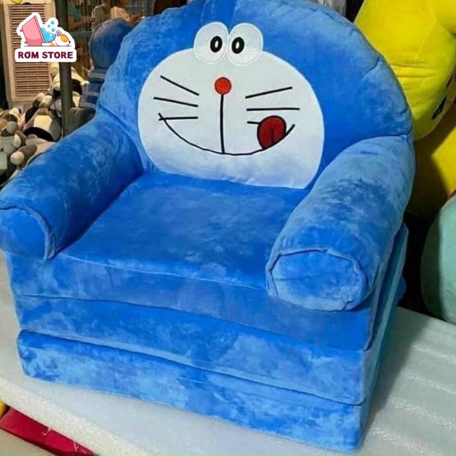Ghế sofa cho bé, có thể làm giường ngủ mini, 3 tầng gấp gọn, nệm bông ...