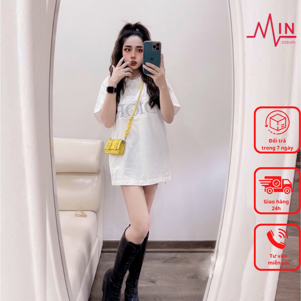 Áo thun nữ tay gấp trẻ trung năng động, chất cotton nhung cao cấp dày dặn thấm hút tốt, freesize