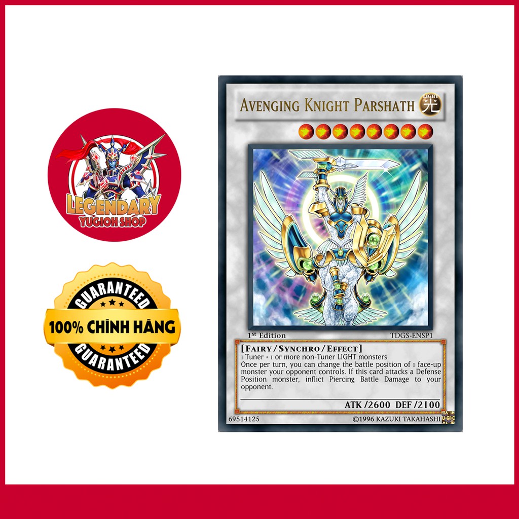 [JP][Thẻ Bài Yugioh Chính Hãng] Avenging Knight Parshath | Shopee Việt Nam