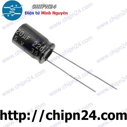 [10 CON] (G32.3) Tụ hóa 220uF 35V (8x13mm) | Shopee Việt Nam