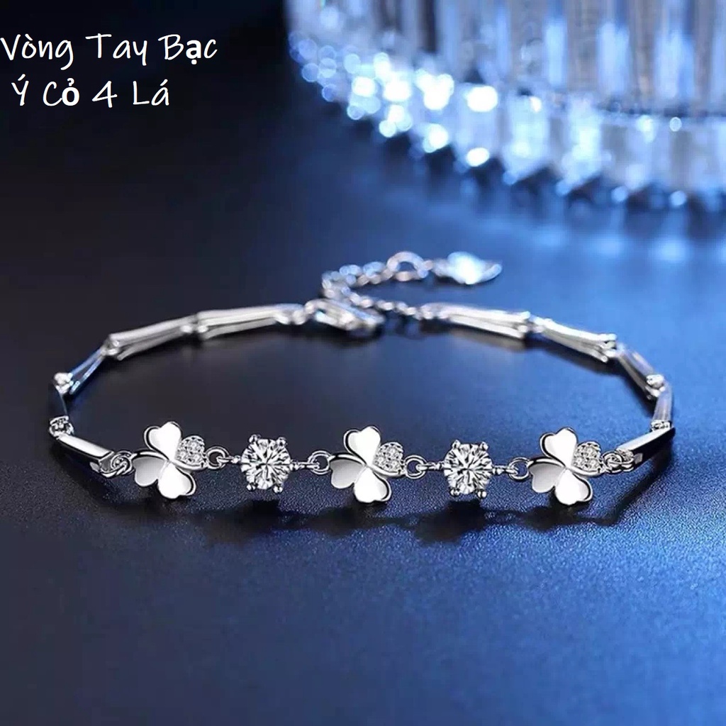 [HCM]Lắc Tay Nữ Bạc Ý S925 Cỏ 4 lá Sang Trọng Quí Phái LTBACCO4LA5 | Shopee Việt Nam
