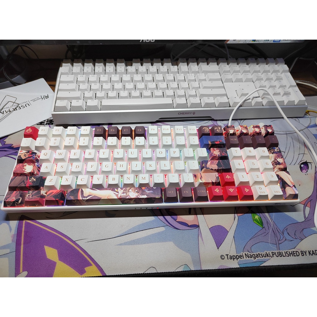 [GIAO NHANH] Keycap Hutao Ayaka Raiden Yae Nahida Hu Tao 136 phím PBT ...