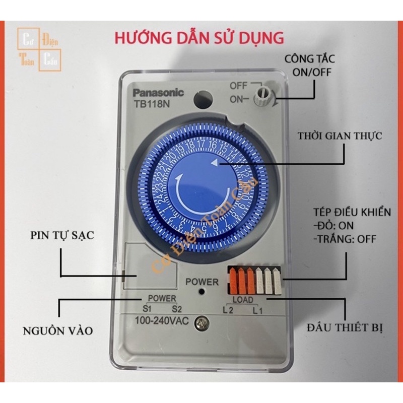 Rơ le thời gian thực-timer hẹn giờ TB118/ TB118N | Shopee Việt Nam