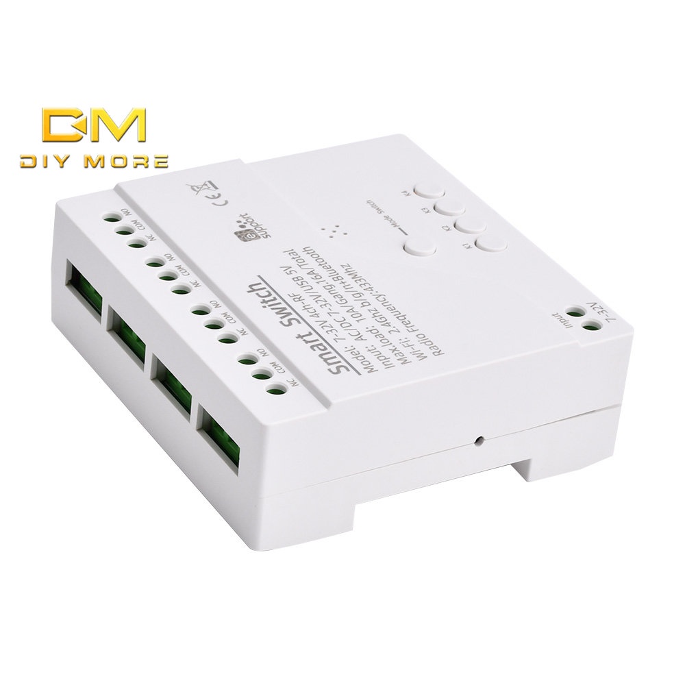 Mô-đun công tắc DIYMORE APPR 4 chiều DC 7-32V 3500W 16A 5VUSB kèm remote điều khiển 433MHZ ...