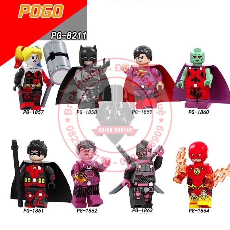 Xếp Hình POGO Minifigures DC Superheroes Batman Robin Superman ...