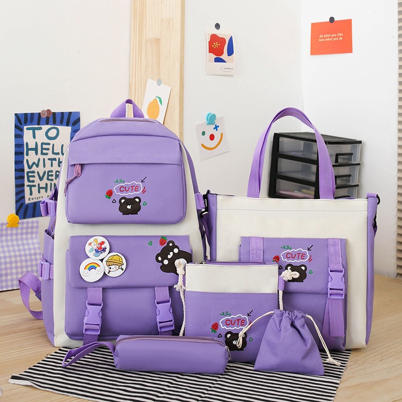 Balo set 4 Món Laptop , ComBo 4 Món Hàn Quốc Dễ Thương, Balo Cute Nữ Đi ...