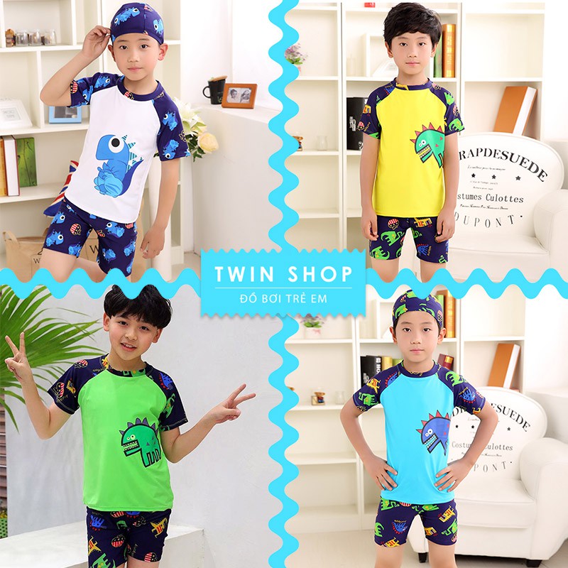 Đồ bơi bé trai Twin Swim khủng long bộ đồ bơi bé trai quần bơi cho bé ...