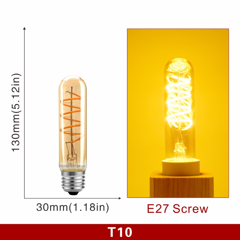 Bóng Đèn LED E14 E27 4W 220V C35 A60 T45 ST64 T185 T225 G80 G95 G125 Thiết Kế Cổ Điển Đẹp Mắt ...