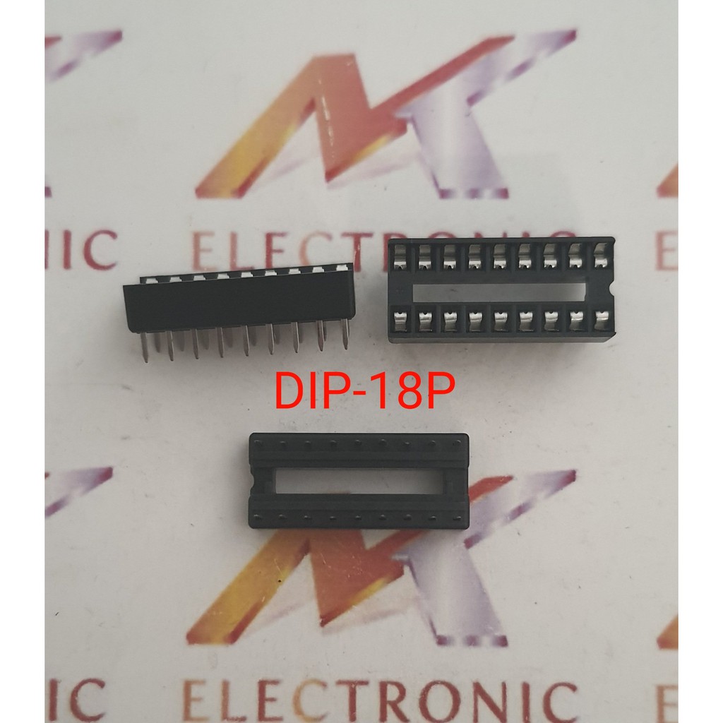 Đế IC 18 chân dẹt DIP-18P 2.54mm (cái) | Shopee Việt Nam