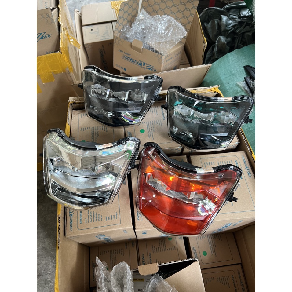 Pha đèn Zipat chính hãng, đèn pha hai tầng lắp wave50cc, wave 100, wave ...