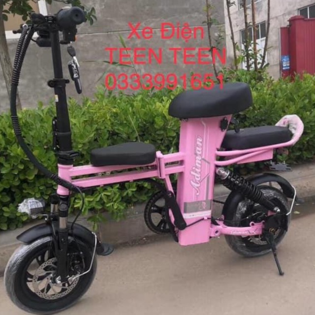 Xe điện ADIMAN A1-3ghế màu Hồng cute | Shopee Việt Nam