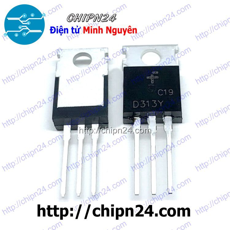 [2 CON] (KT1) Transistor D313 TO-220 NPN 3A 60V 30W (Transistor Power ...