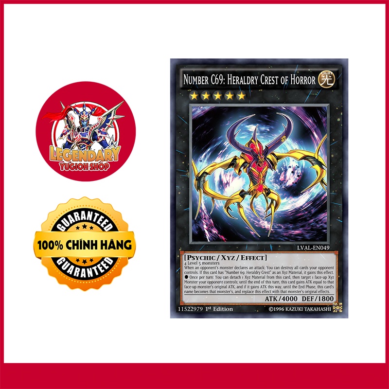 [Thẻ Bài Yugioh Chính Hãng] Number C69: Heraldry Crest of Horror ...