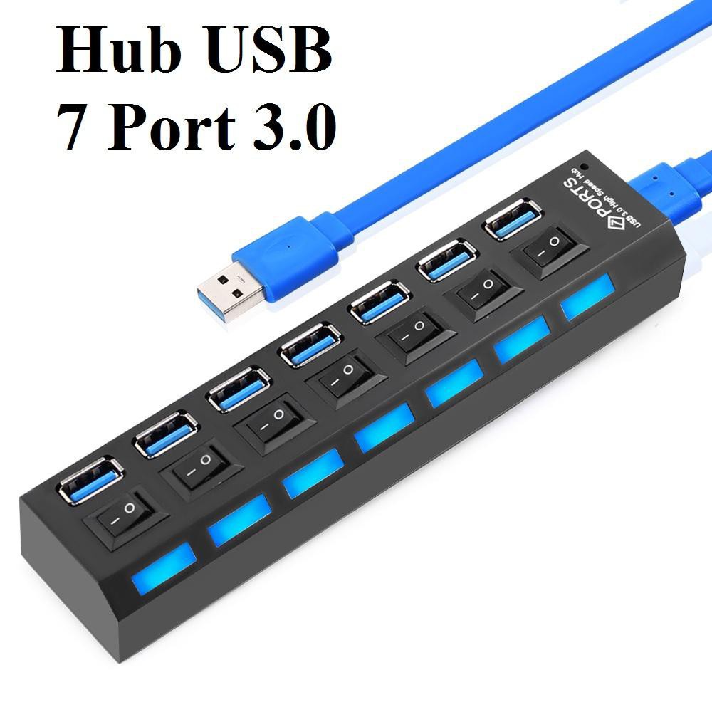 Hub usb 3.0 7 cổng có công tắc | Bộ chia usb 3.0 7 cổng có công tắc ...