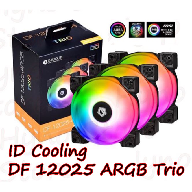 Fan ID Cooling DF12025 ARGB TRIO chuyên thổi rad Tản nhiệt nước custom - Hyno Store | Shopee ...