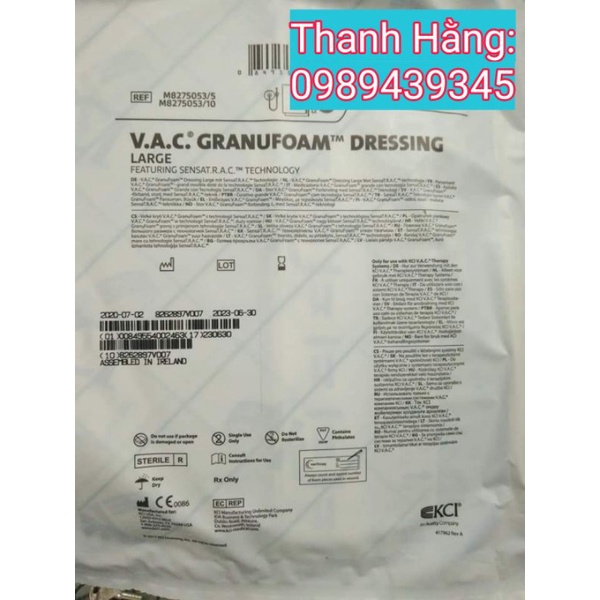 Curavac Bộ xốp thay băng áp lực âm (VAC) KCI Size Lớn | Shopee Việt Nam