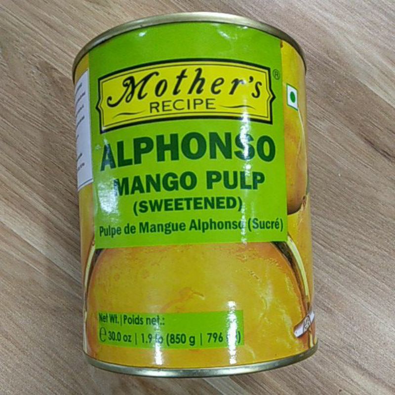 Ohh- Mother's recipe Alphonso Mango Pulp (sweetened) 850g Sốt xoài ...