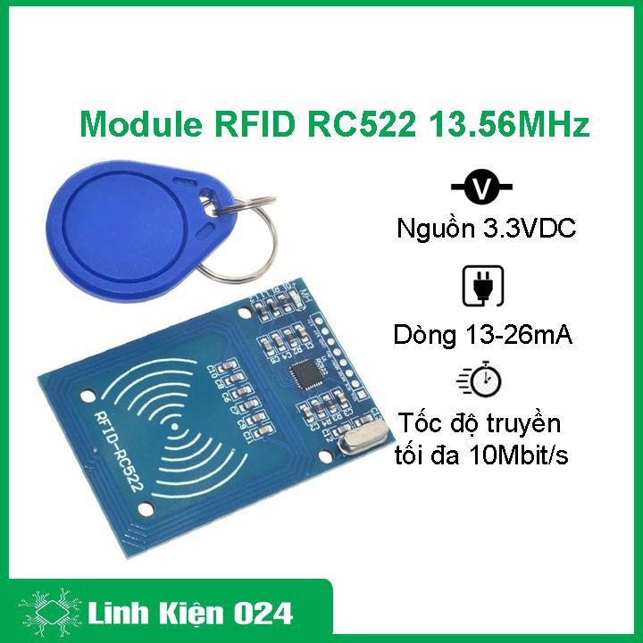 Sản phẩm Module RFID RC522 13.56MHz | Shopee Việt Nam