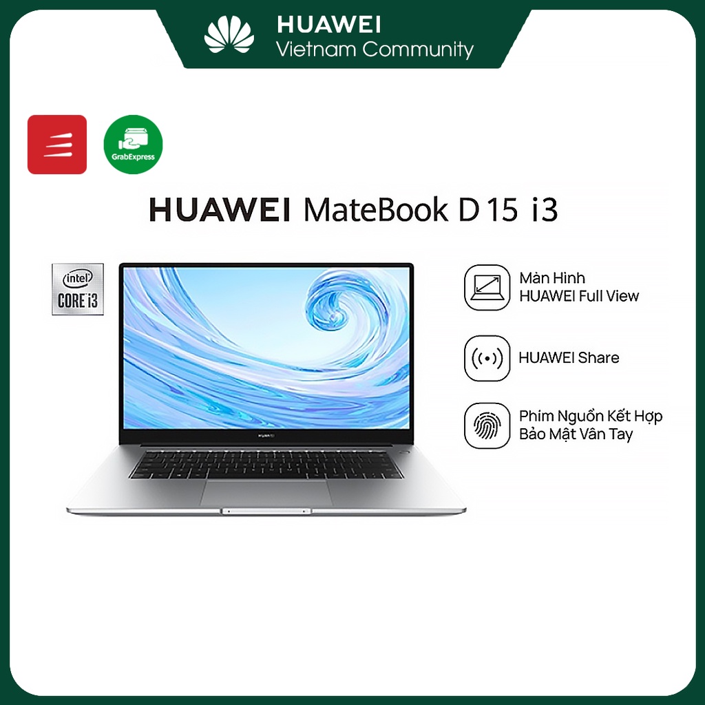 Máy Tính Xách Tay Huawei Matebook D15 (8GB/256GB) | Màn Hình Fullview ...