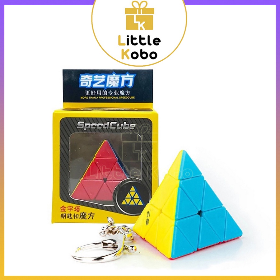 Móc Khóa Rubik QiYi Pyraminx Phụ Kiện Rubic Tam Giác Stickerless Đồ ...