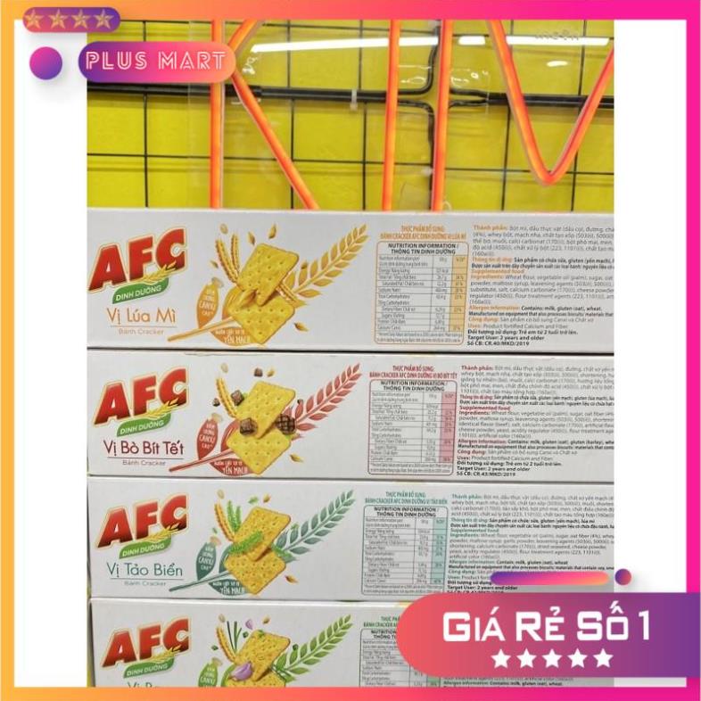 Bánh cracker AFC Dinh Dưỡng hộp 200g Plus Mart Plus Mart | Shopee Việt Nam