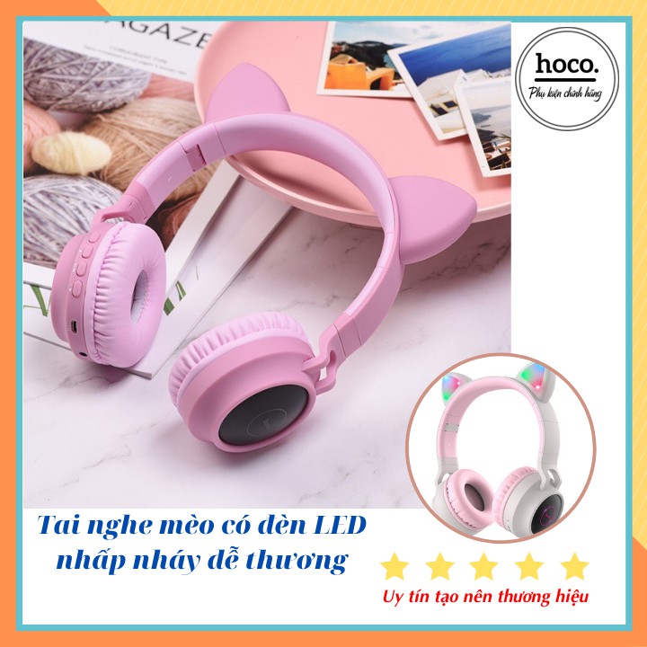 Tai Nghe Mèo Chụp Tai Không Dây Bluetooth Hoco W27 Chính Hãng | Shopee ...