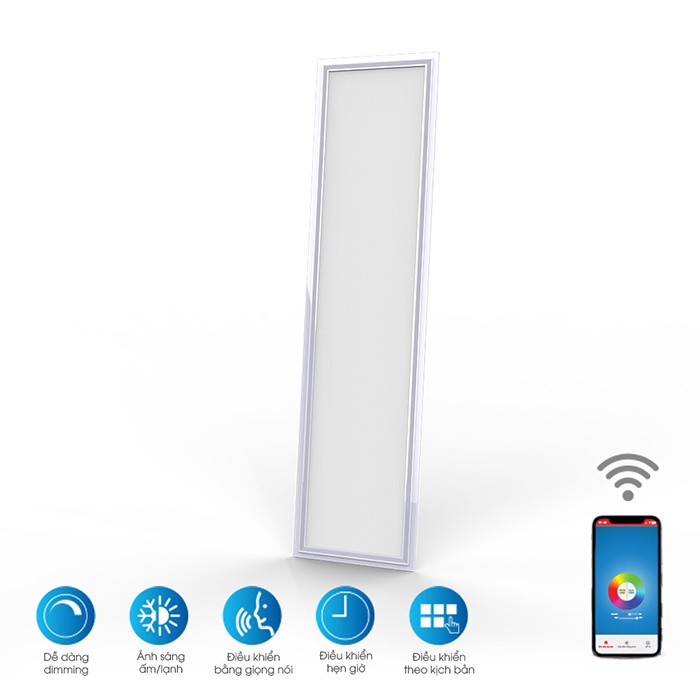 Đèn LED Panel smart wifi 40w Model: D P02L 30x120/40W.WF | Shopee Việt Nam