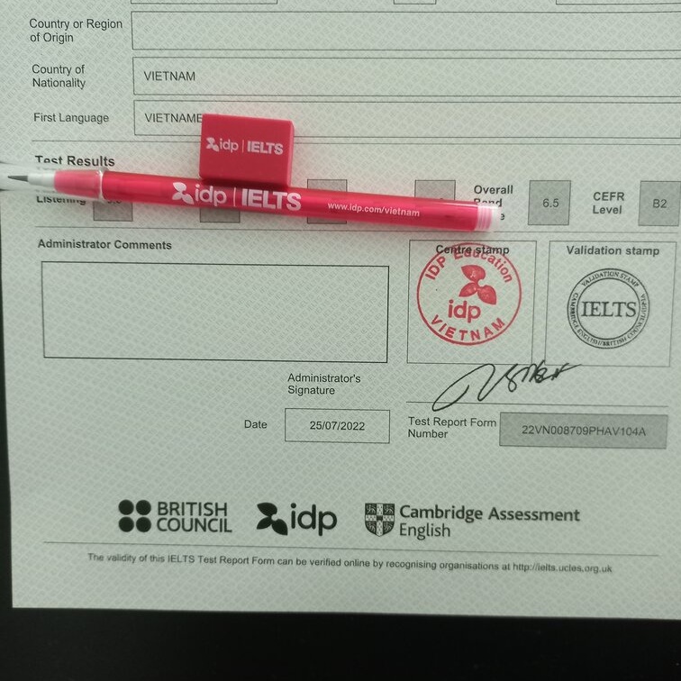 Bút chì IELTS 6.5 IDP chính hãng bản limited. Khi nào 8 chấm sẽ bán tiếp ( kèm tẩy) | Shopee ...