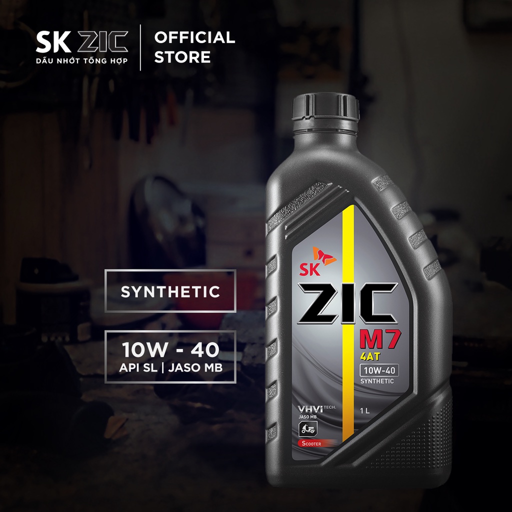 SK ZIC M7 4AT 10W40 - Nhớt cho xe tay ga tổng hợp | Shopee Việt Nam