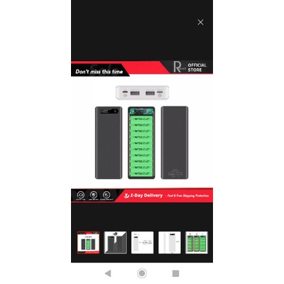 box sạc dự phòng 10 cell pin 18650 không bao gồm pin | Shopee Việt Nam