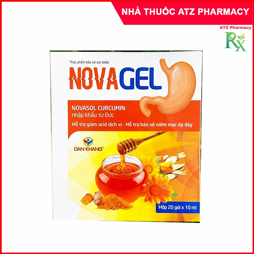 Novagel Novasol Curcumin - Hỗ Trợ Giảm Acid Dịch Vị & Bảo Vệ Niêm Mạc ...