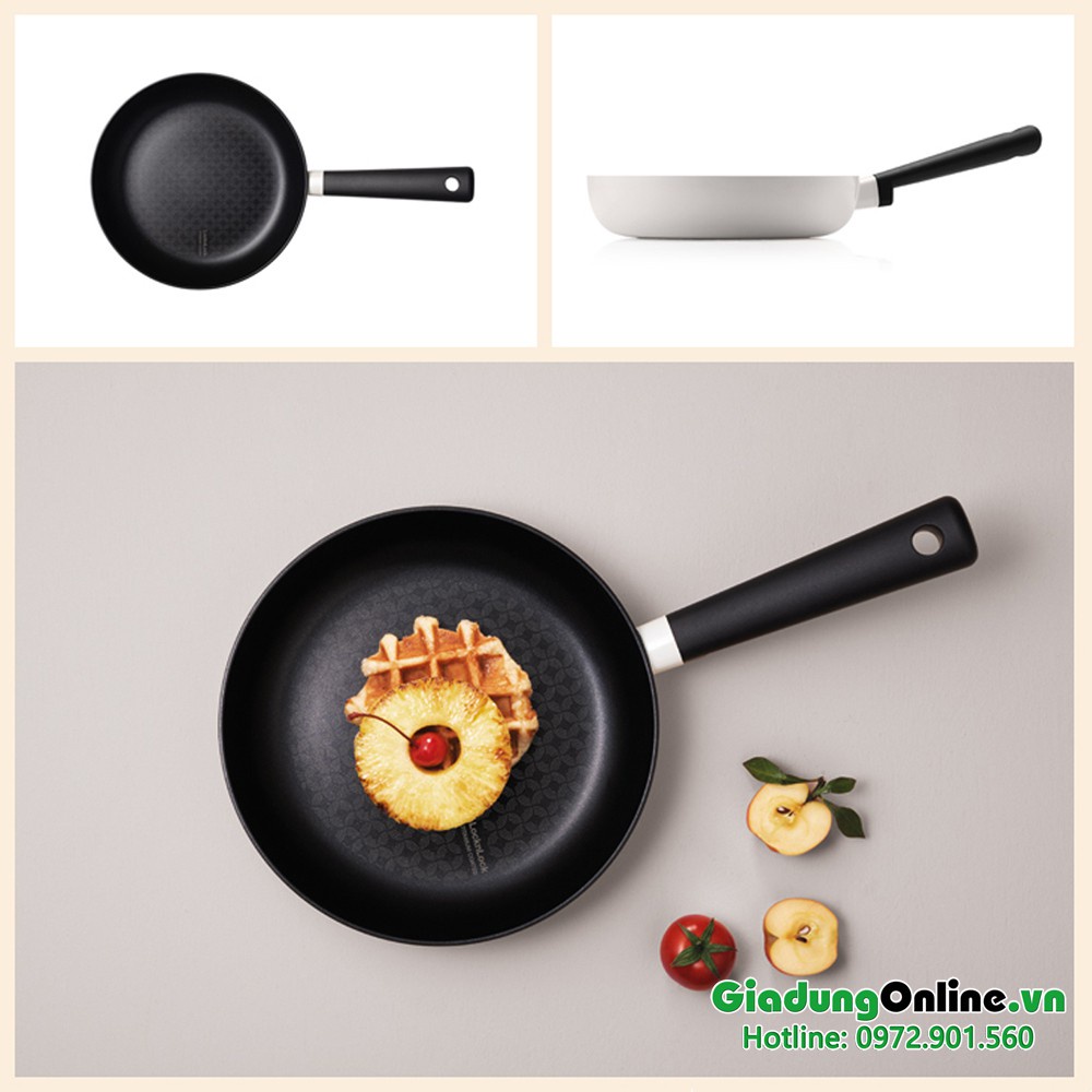 Chảo chống dính Decore Lock&Lock 22cm màu xanh lá LDE1227IH , kèm nắp ...