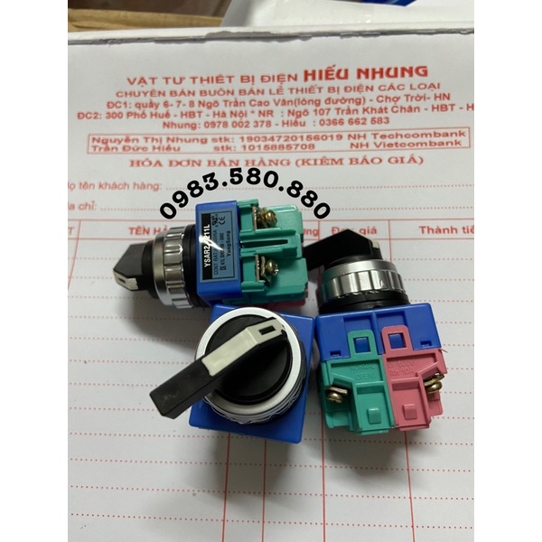 CÔNG TẮC XOAY 2 VỊ TRÍ, 3 VỊ TRÍ, CÔNG TẮC XOAY PHI 25 | Shopee Việt Nam