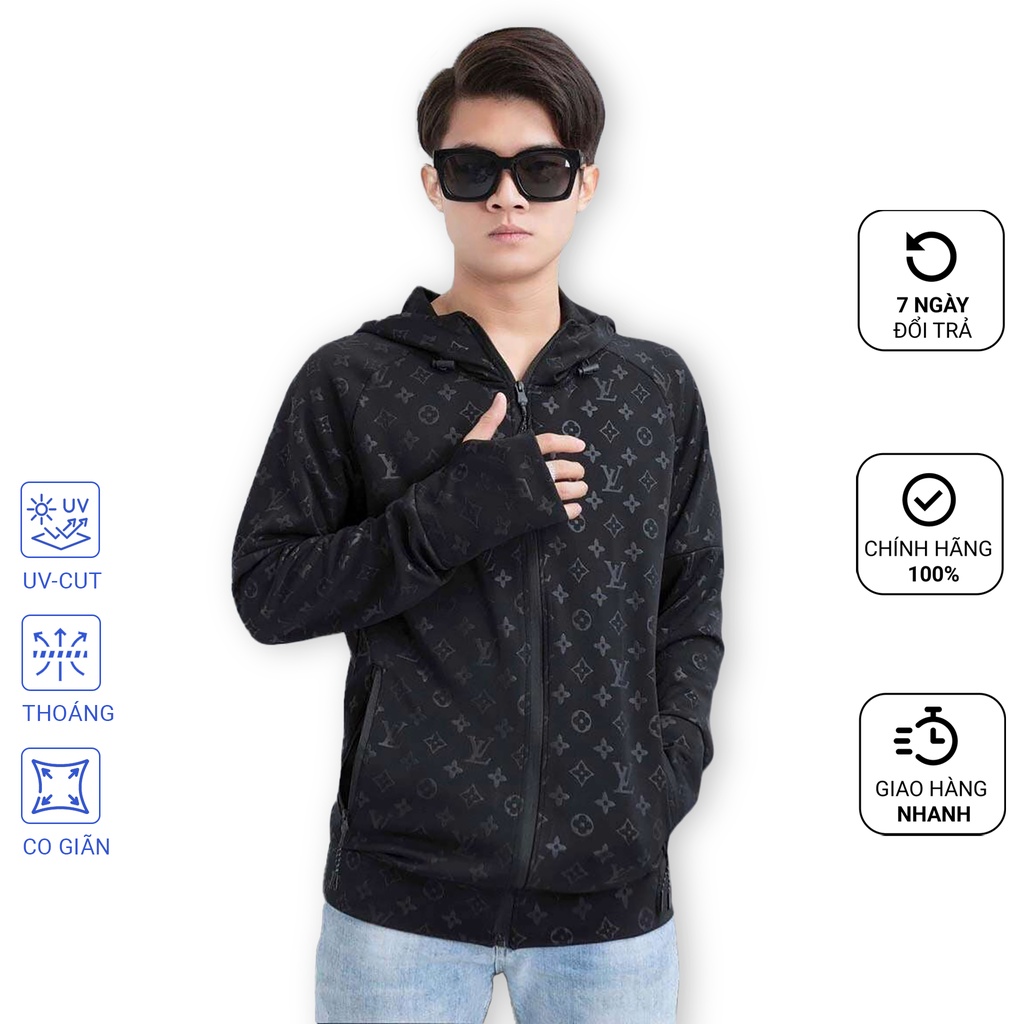 Áo chống nắng nam Ecollect dày mát chống tia UV, Vải poly cao cấp ép ...