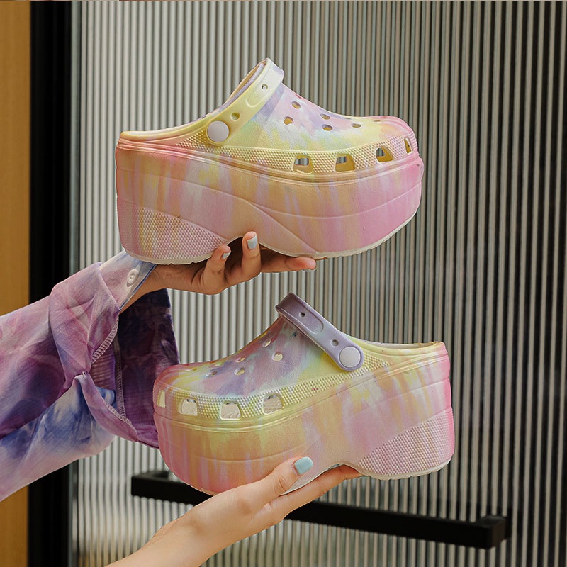 Nền tảng 10cm / 4 inch Clogs Cao Wedge Bae Clogs Sandal dành cho nữ ...