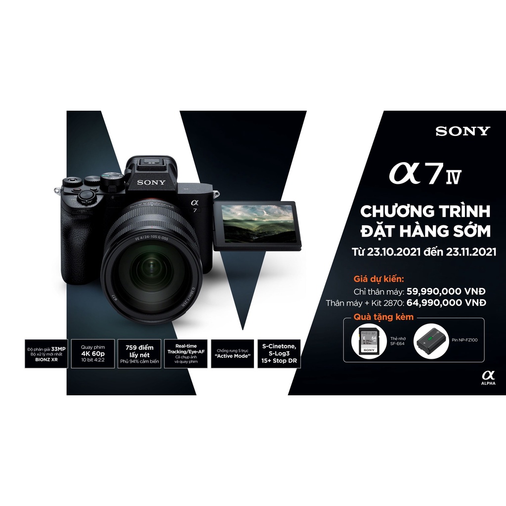 Máy ảnh Sony A7IV Body (ILCE-7M4) - Chính Hãng | Shopee Việt Nam
